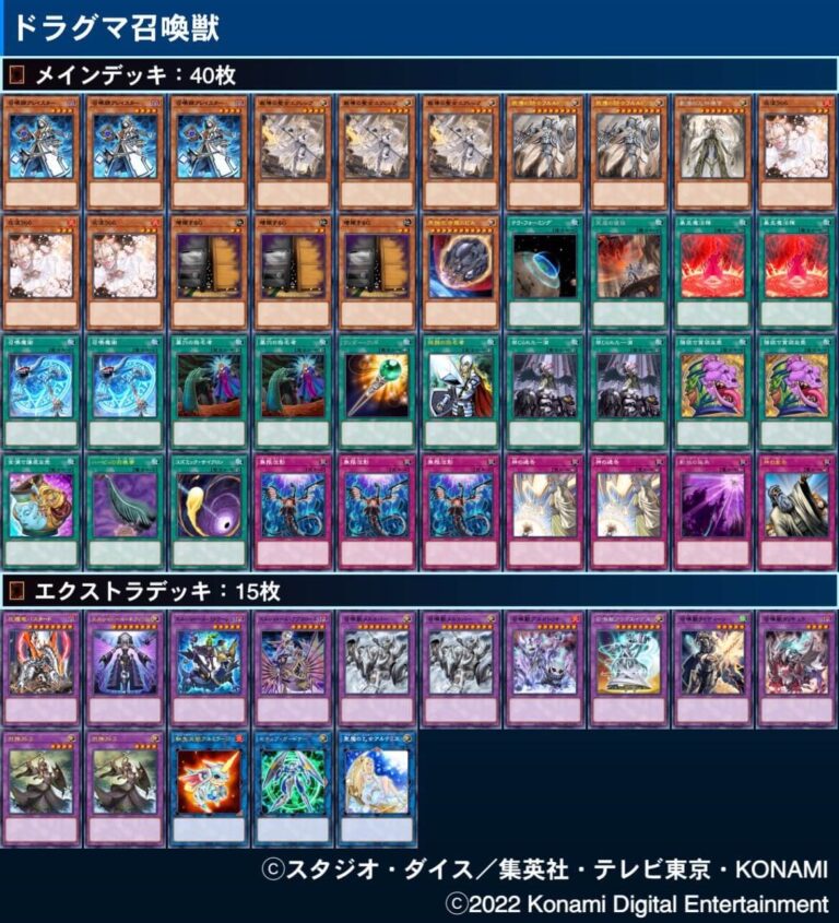 【2022年 ドラグマ】優勝デッキレシピまとめ【遊戯王OCG・マスターデュエル】